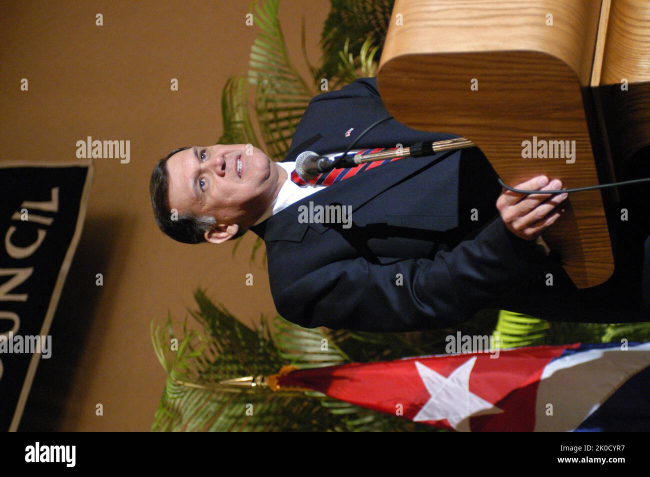 Secretary Mel Martinez in Miami, Florida. Secretary Mel Martinez in ...