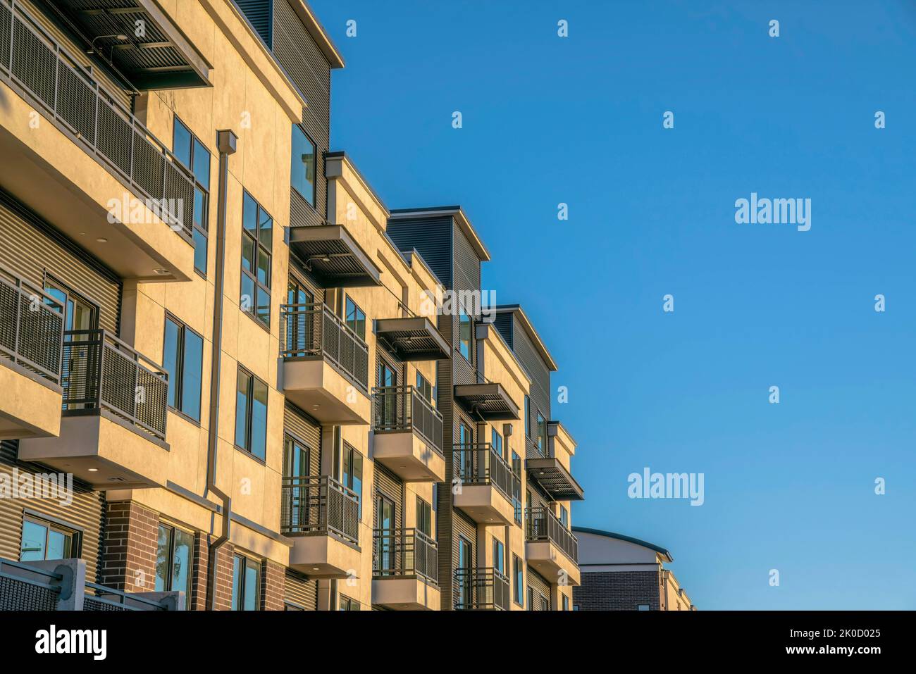 Phoenix, Arizona- Modern contemporary apartment exterior design. View ...