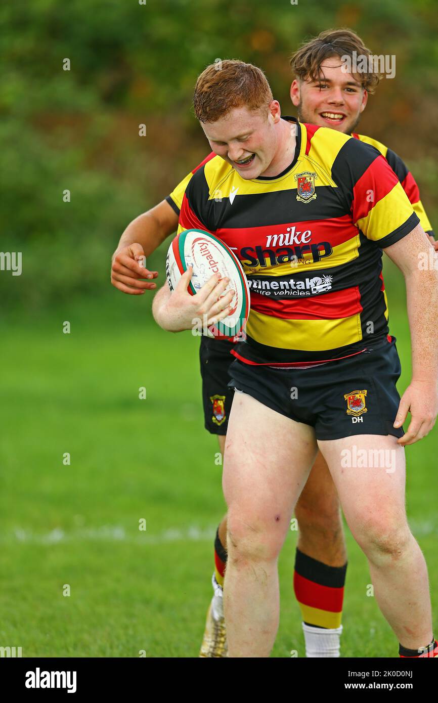 New Doc Stars RFC v Carmarthen Quins Youth 2022 Stock Photo - Alamy