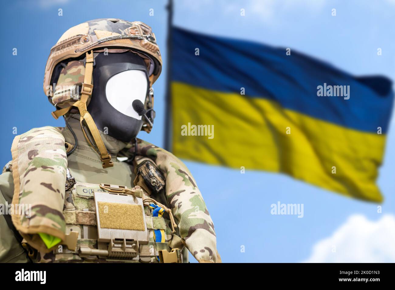Assault rifle with ukraine flag hi-res stock photography and images - Alamy