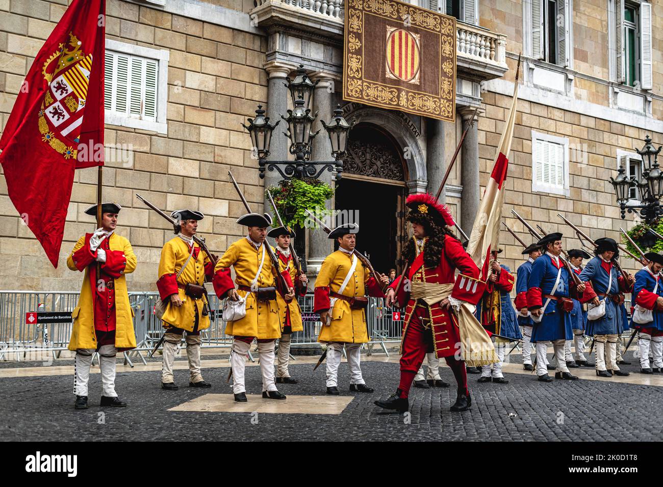 Barcelona, Spain. 11th Sep, 2022. The 'Coronela de Barcelona', historic ...