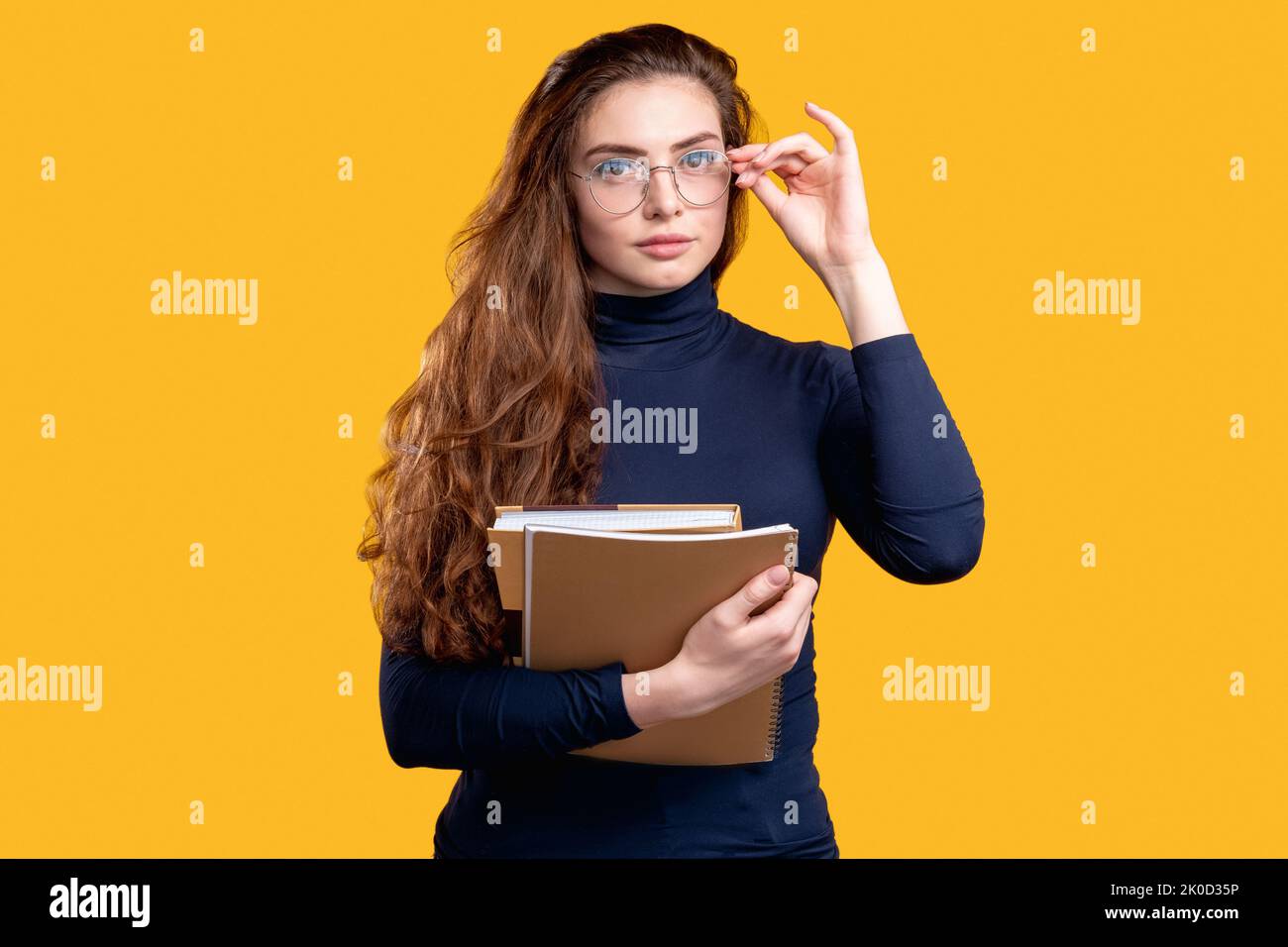 teacher portrait knowledge skills confident woman Stock Photo - Alamy