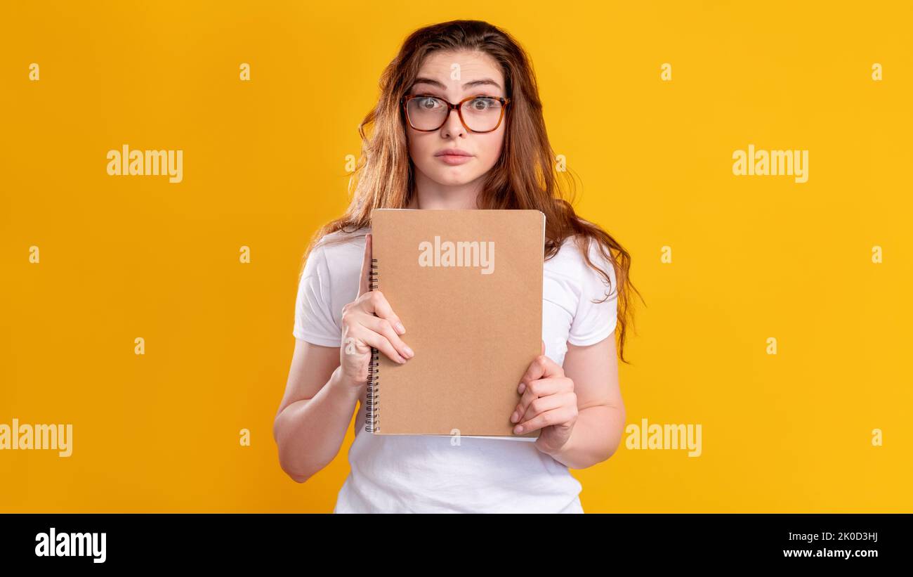 Worried Student Taking A Test
