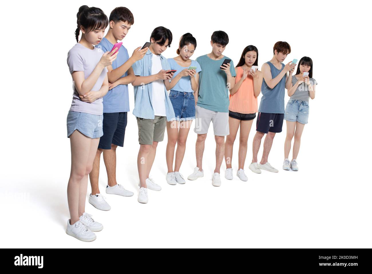 Chinese college students using smart phones Stock Photo - Alamy