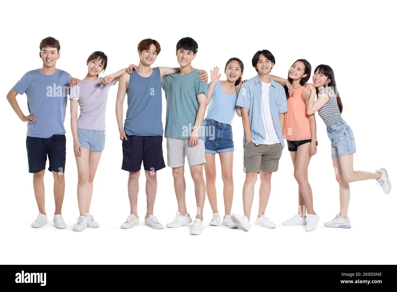 Portrait of cheerful Chinese college students Stock Photo - Alamy