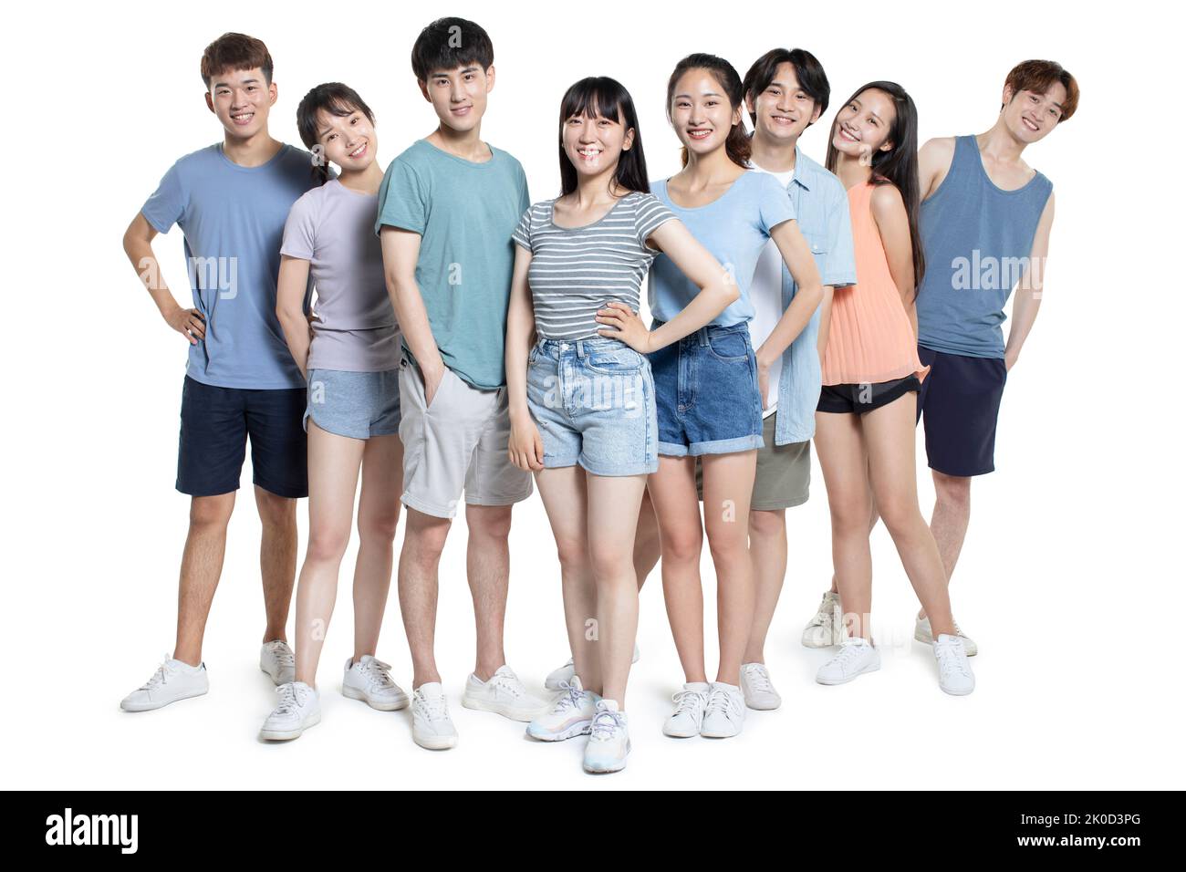 Portrait of cheerful Chinese college students Stock Photo - Alamy