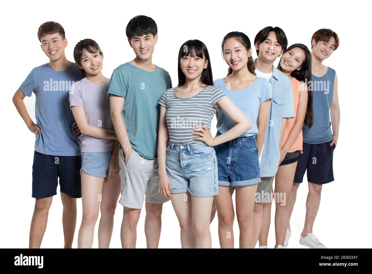 Portrait of cheerful Chinese college students Stock Photo - Alamy