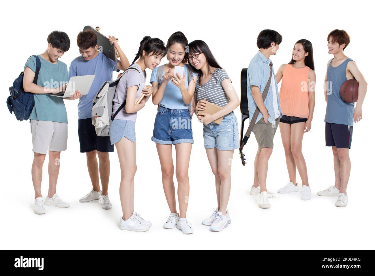 Chinese university students group Cut Out Stock Images & Pictures - Alamy