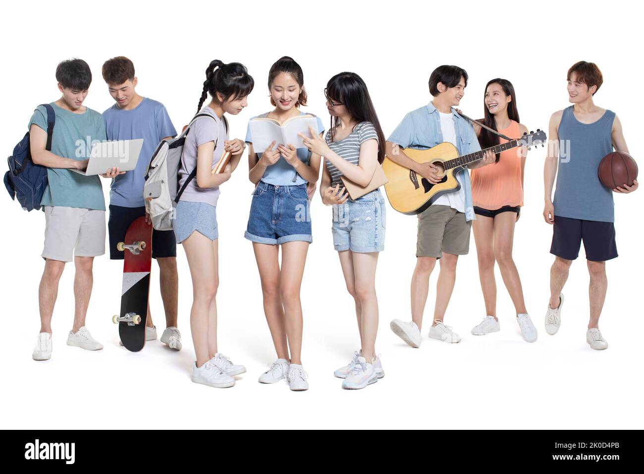 Chinese university students group Cut Out Stock Images & Pictures - Alamy
