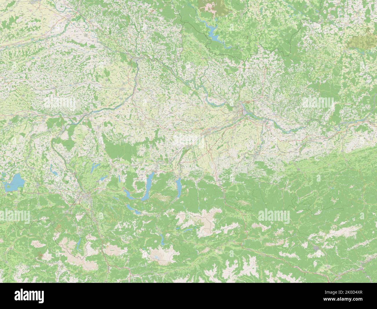 Linz land outline map hi-res stock photography and images - Alamy