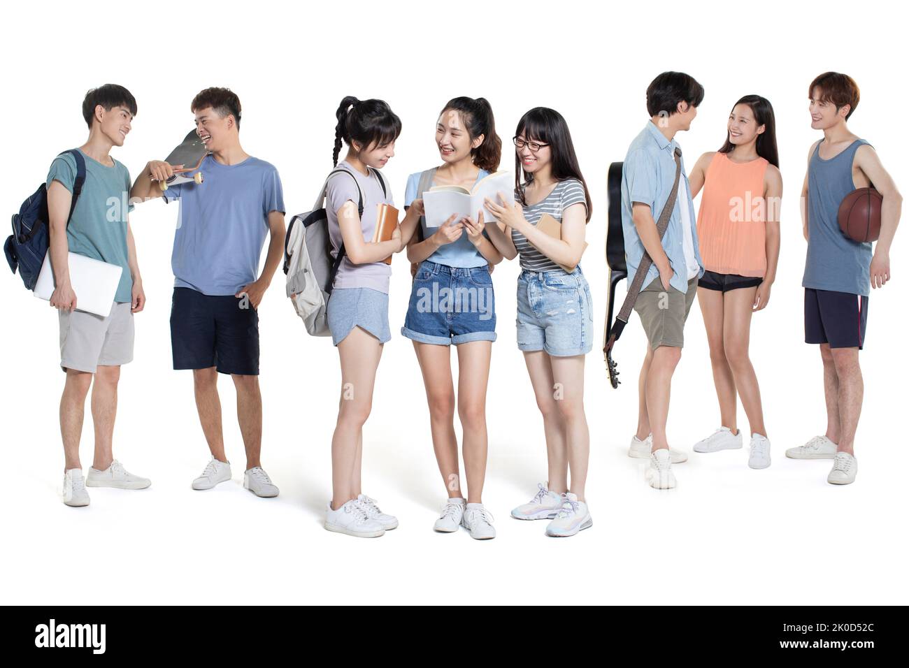 Chinese university students group Cut Out Stock Images & Pictures - Alamy
