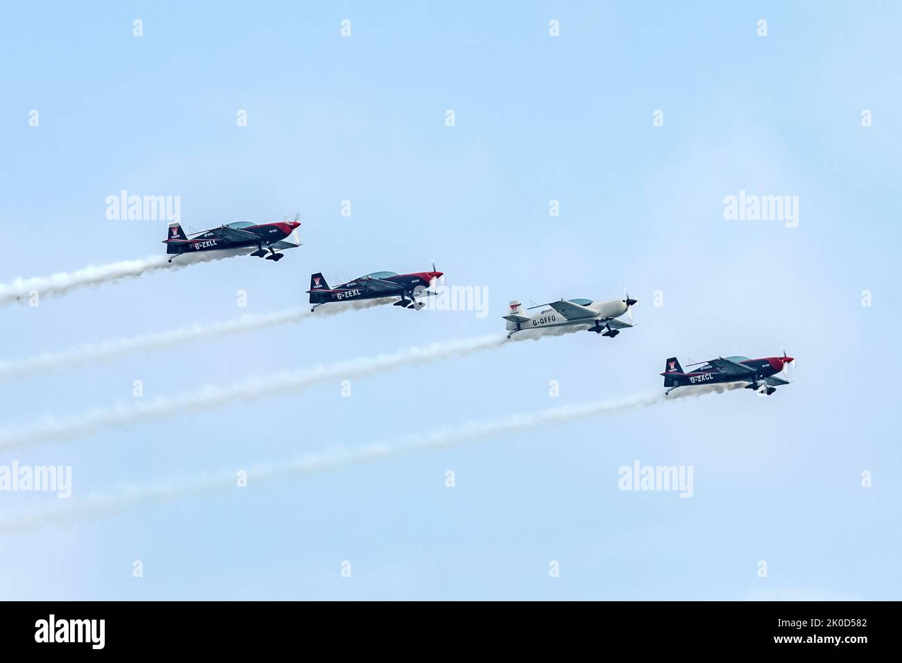 The Blades Aerobatic Display Team display, Bournemouth Air Show 2022 ...