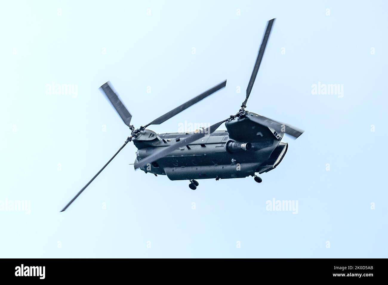 RAF HC6A Chinook display, Bournemouth Air Show 2022, UK Stock Photo - Alamy