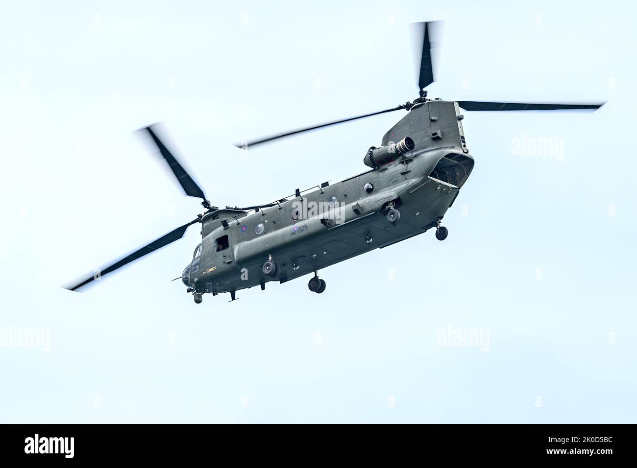 RAF HC6A Chinook display, Bournemouth Air Show 2022, UK Stock Photo - Alamy