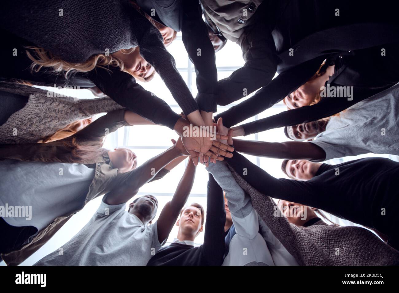 Bottom view multicultural people hi-res stock photography and images ...