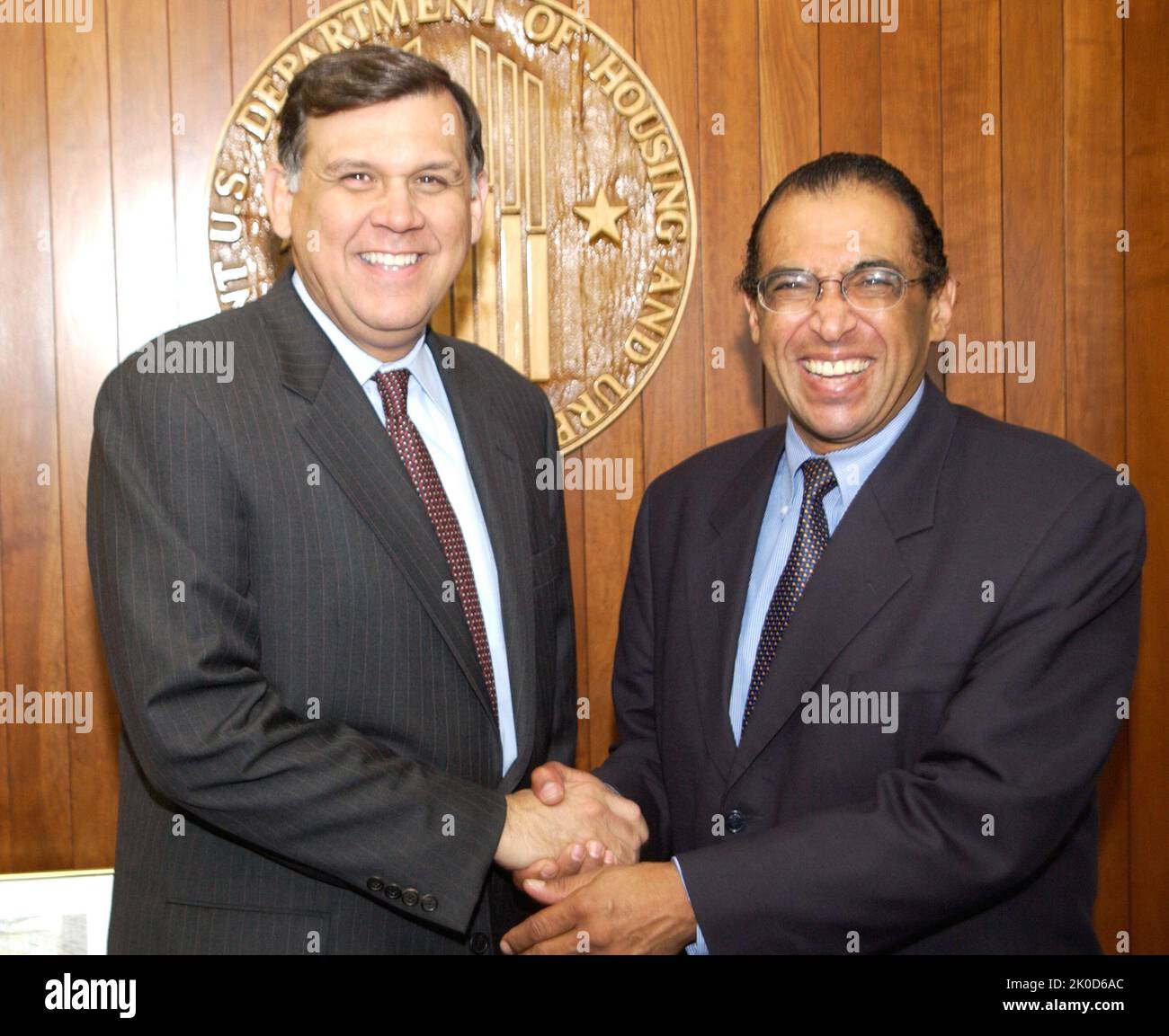 Secretary Mel Martinez with Terlsa Jacobs, Pat Christianson, Percy ...