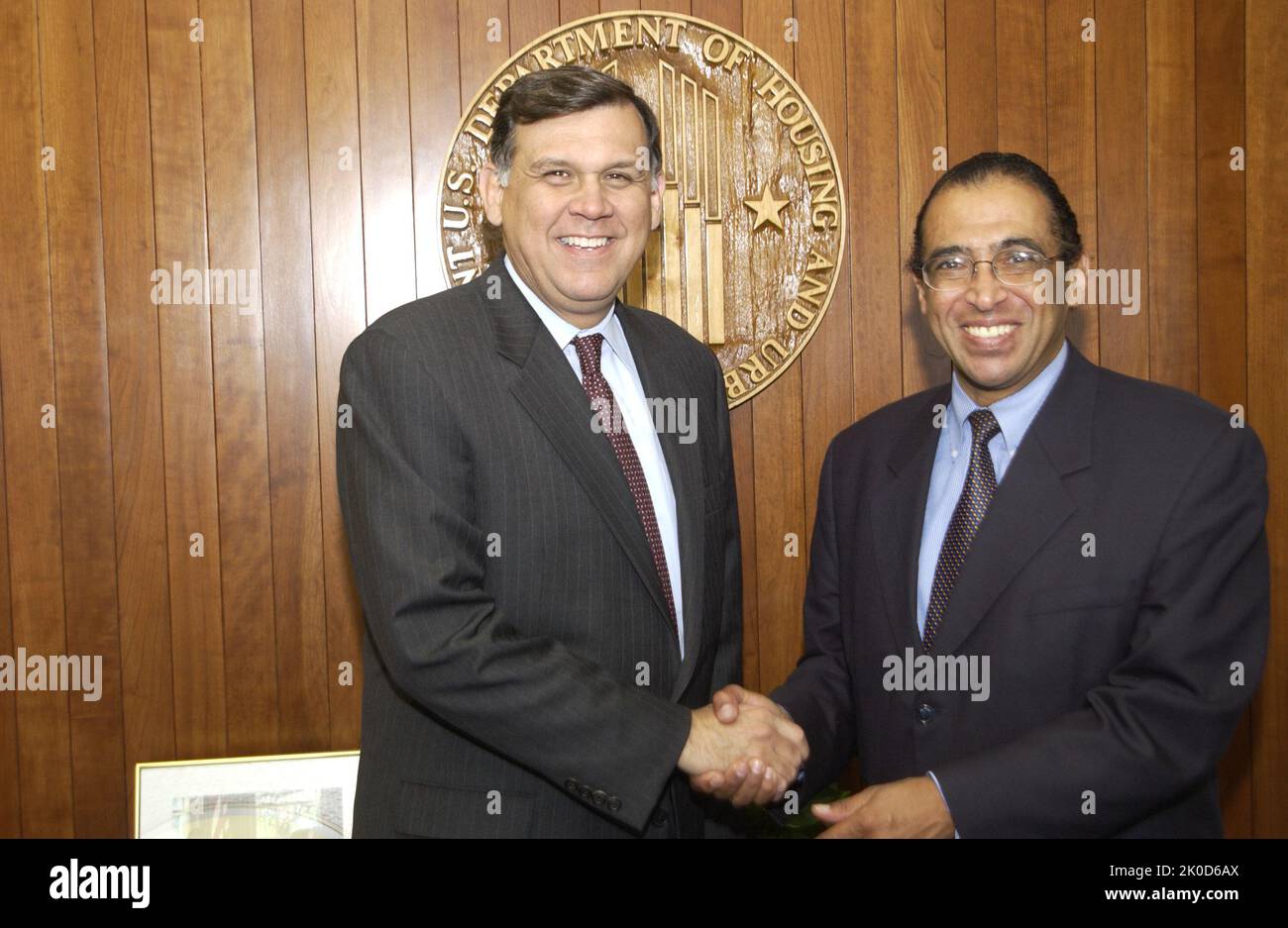 Secretary Mel Martinez with Terlsa Jacobs, Pat Christianson, Percy ...