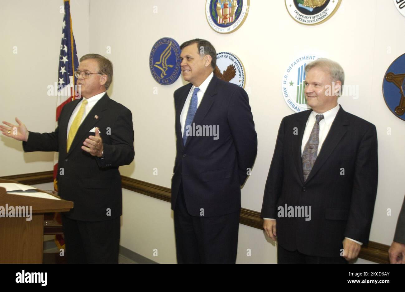 Secretary Mel Martinez with David Williams. Secretary Mel Martinez with ...