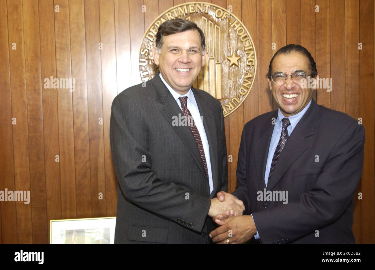 Secretary Mel Martinez with Terlsa Jacobs, Pat Christianson, Percy ...