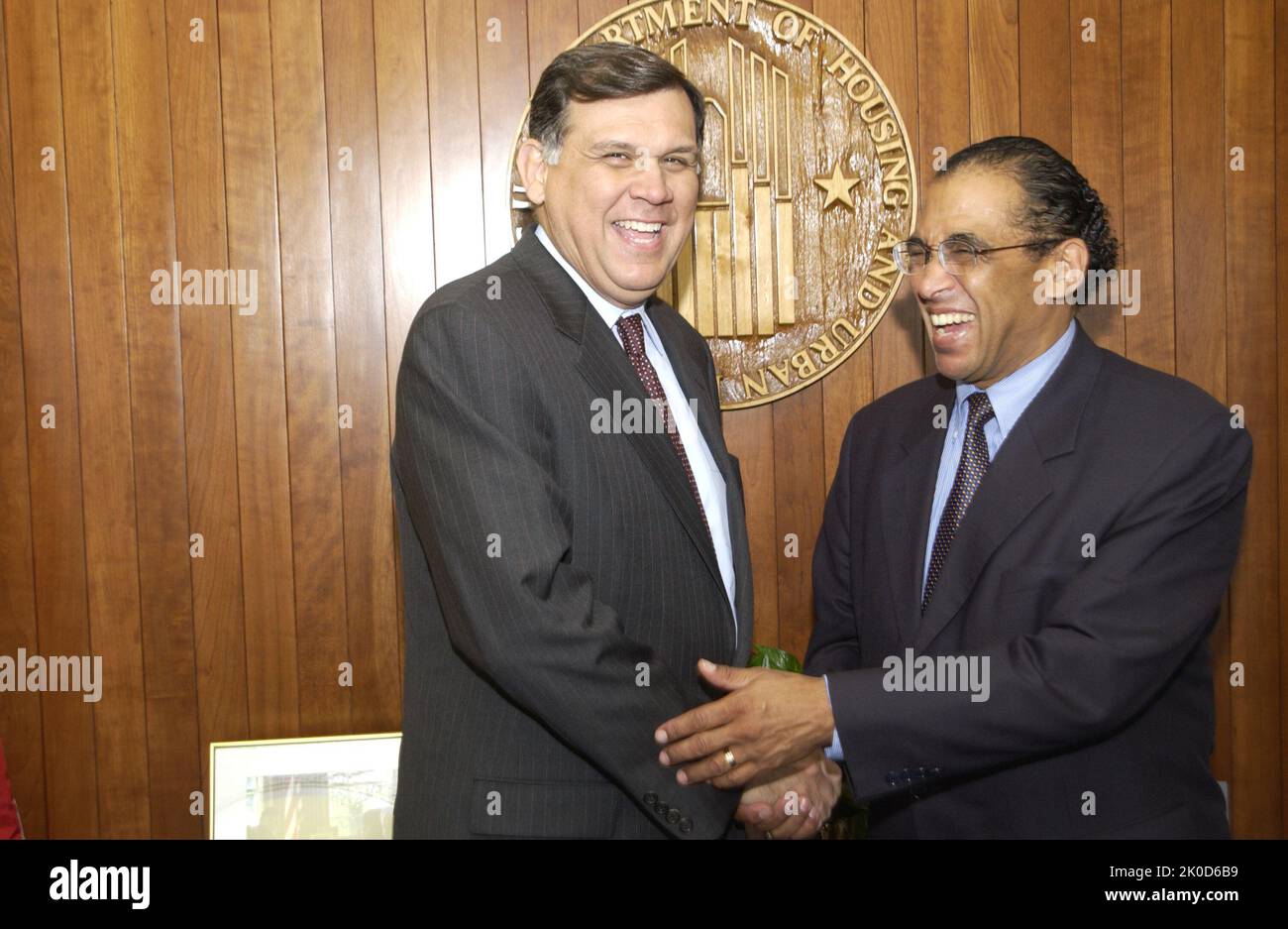 Secretary Mel Martinez with Terlsa Jacobs, Pat Christianson, Percy ...