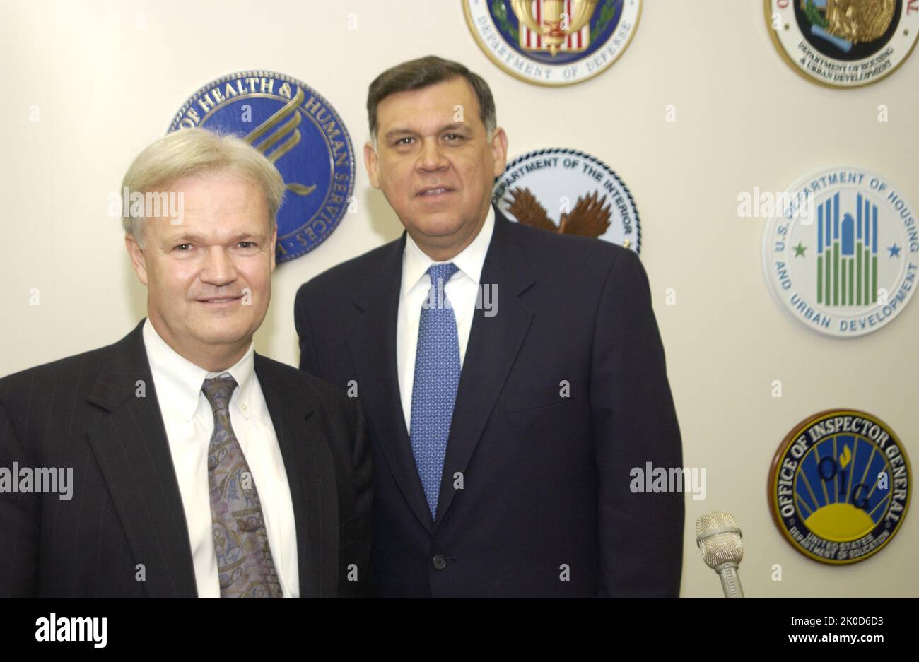 Secretary Mel Martinez with David Williams. Secretary Mel Martinez with ...