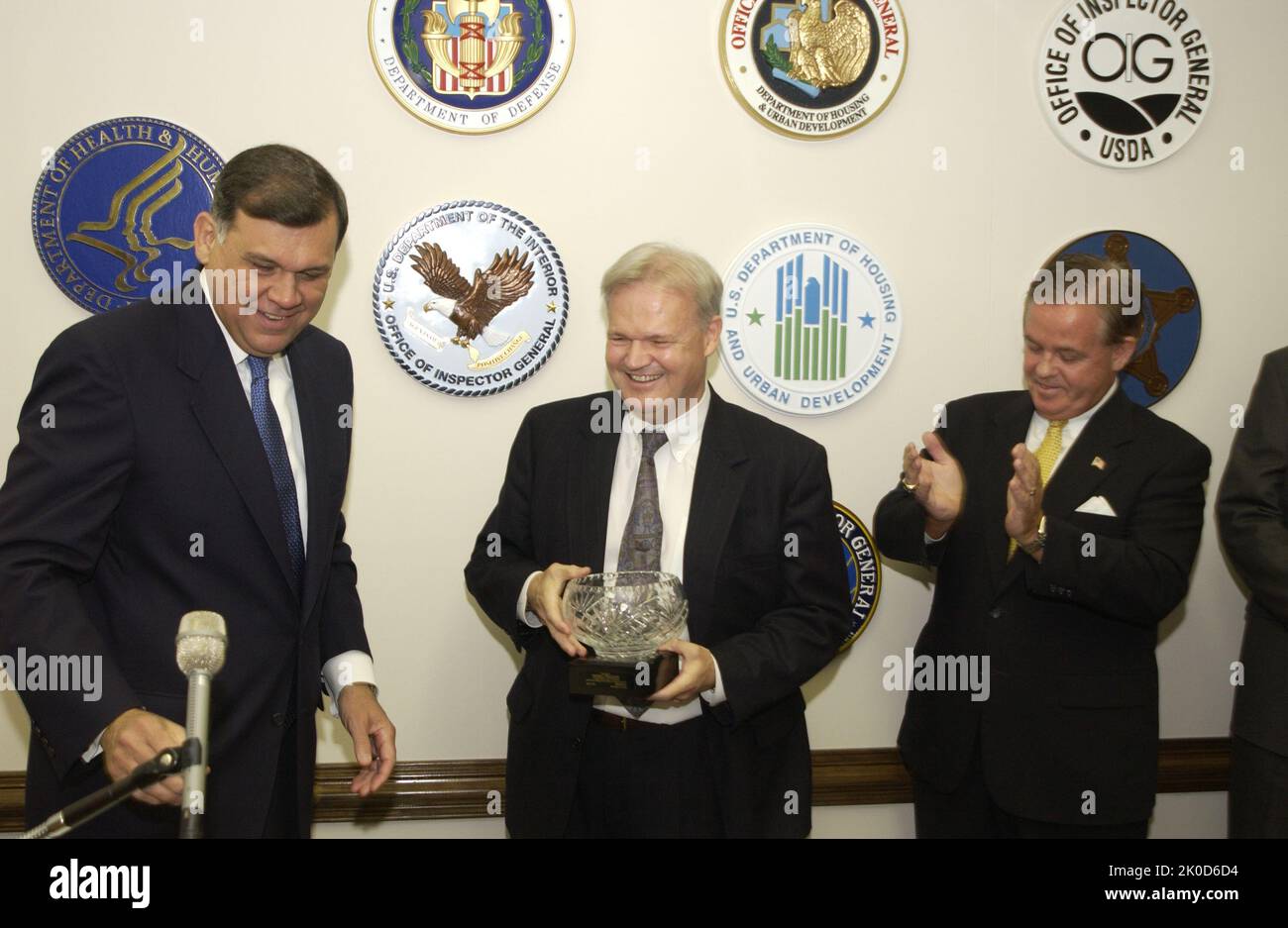 Secretary Mel Martinez with David Williams. Secretary Mel Martinez with ...