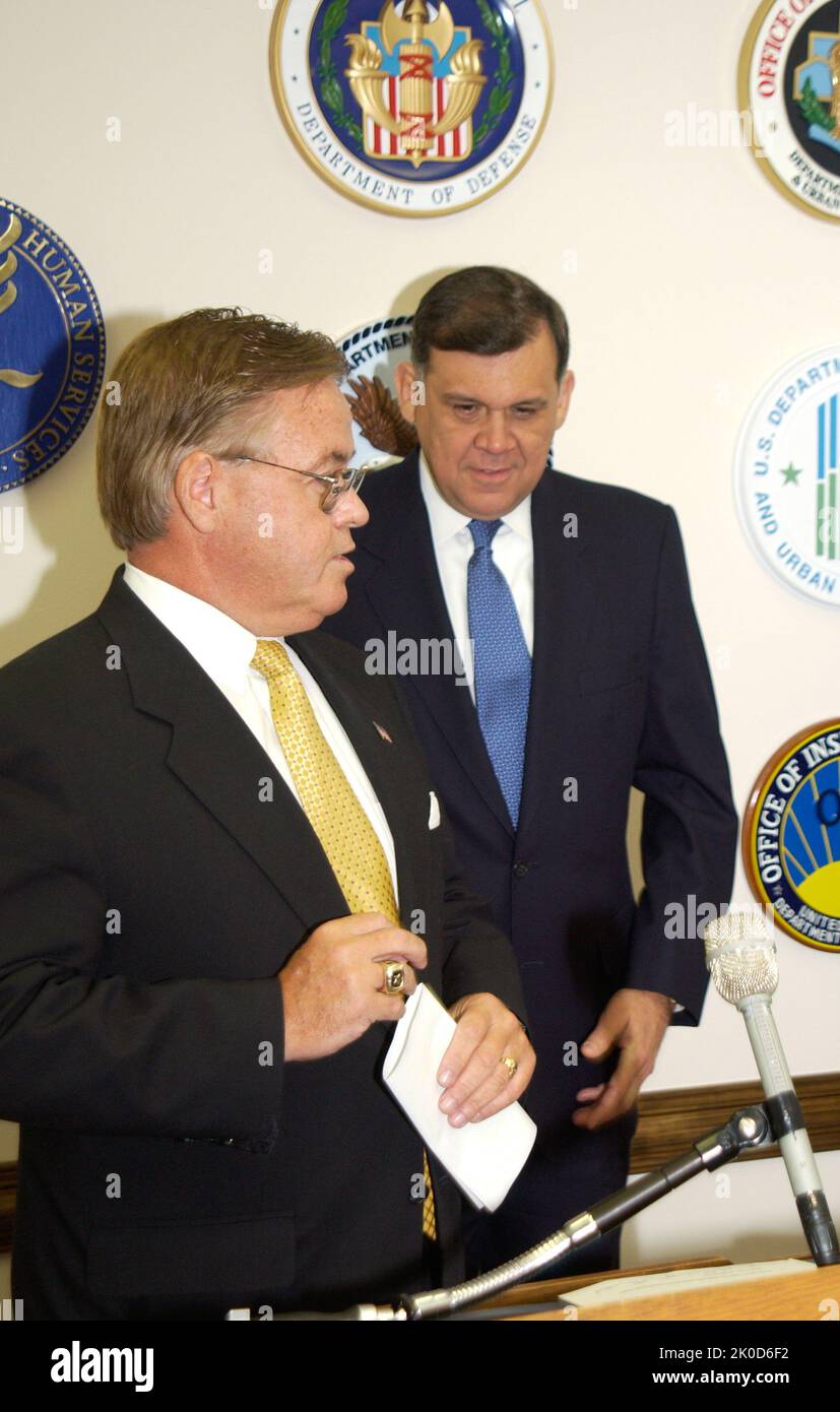 Secretary Mel Martinez with David Williams. Secretary Mel Martinez with ...