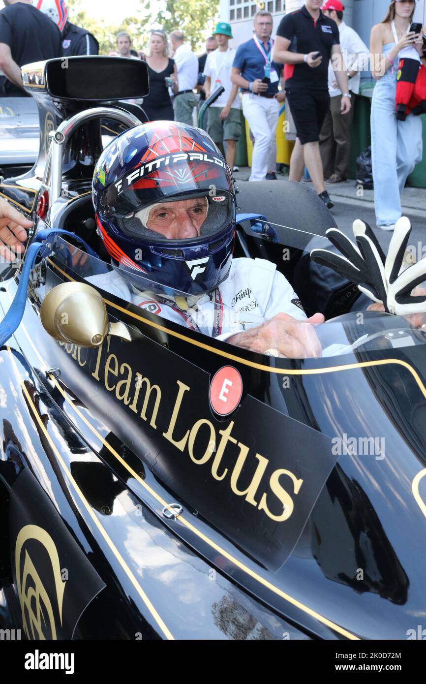 MONZA, Italy. , . Emerson FITTIPALDI of Brazil in his car from the year ...