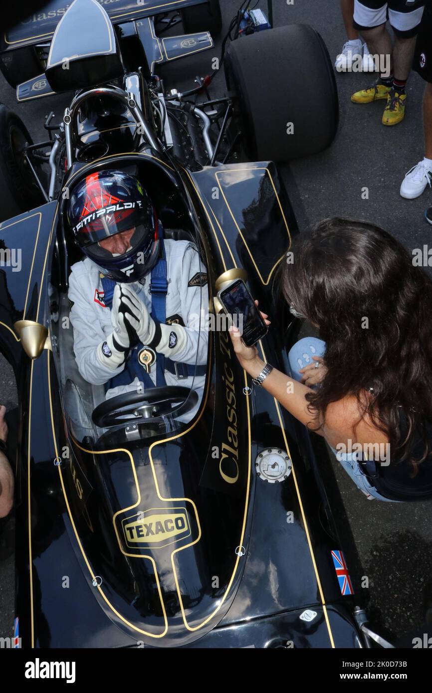 MONZA, Italy. , . Emerson FITTIPALDI of Brazil in his car from the year ...