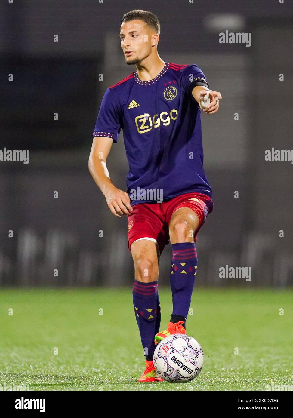 OSS, NETHERLANDS - SEPTEMBER 9: Mateja Milovanovic of Ajax U23 runs ...