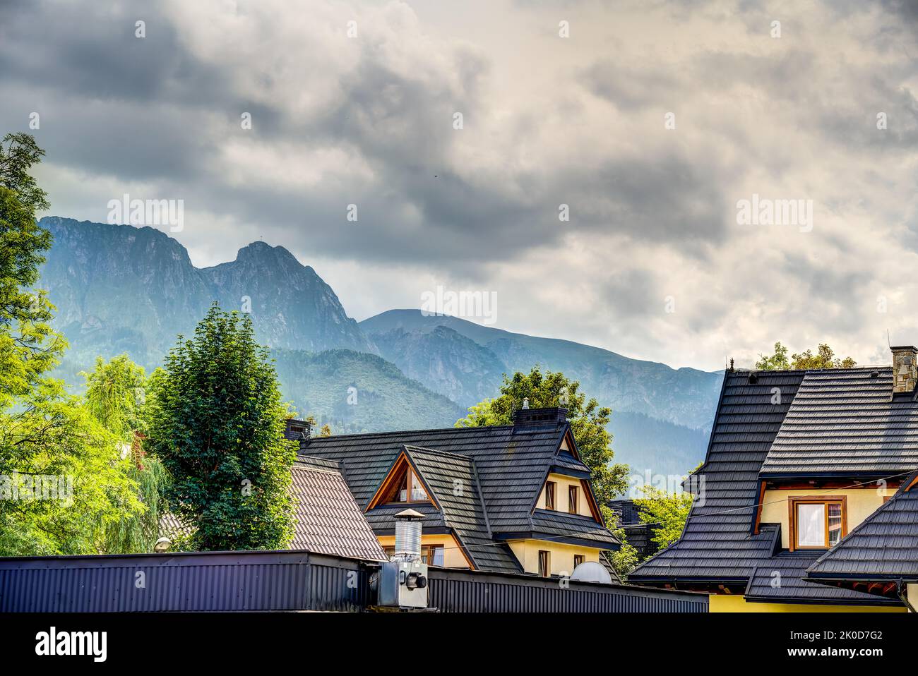 Architecture krupowki street zakopane poland hi-res stock photography ...