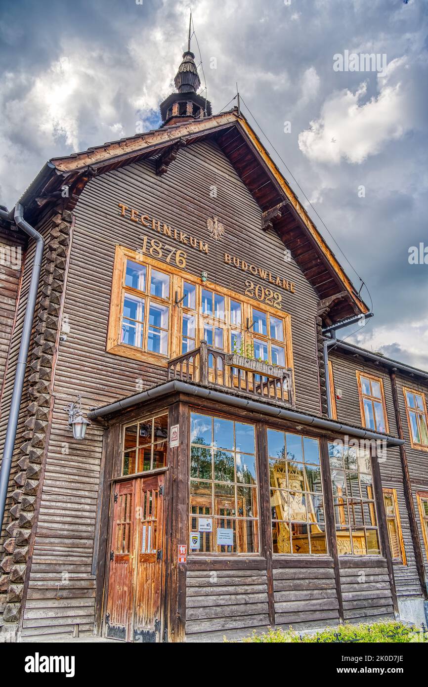 Architecture krupowki street zakopane poland hi-res stock photography ...
