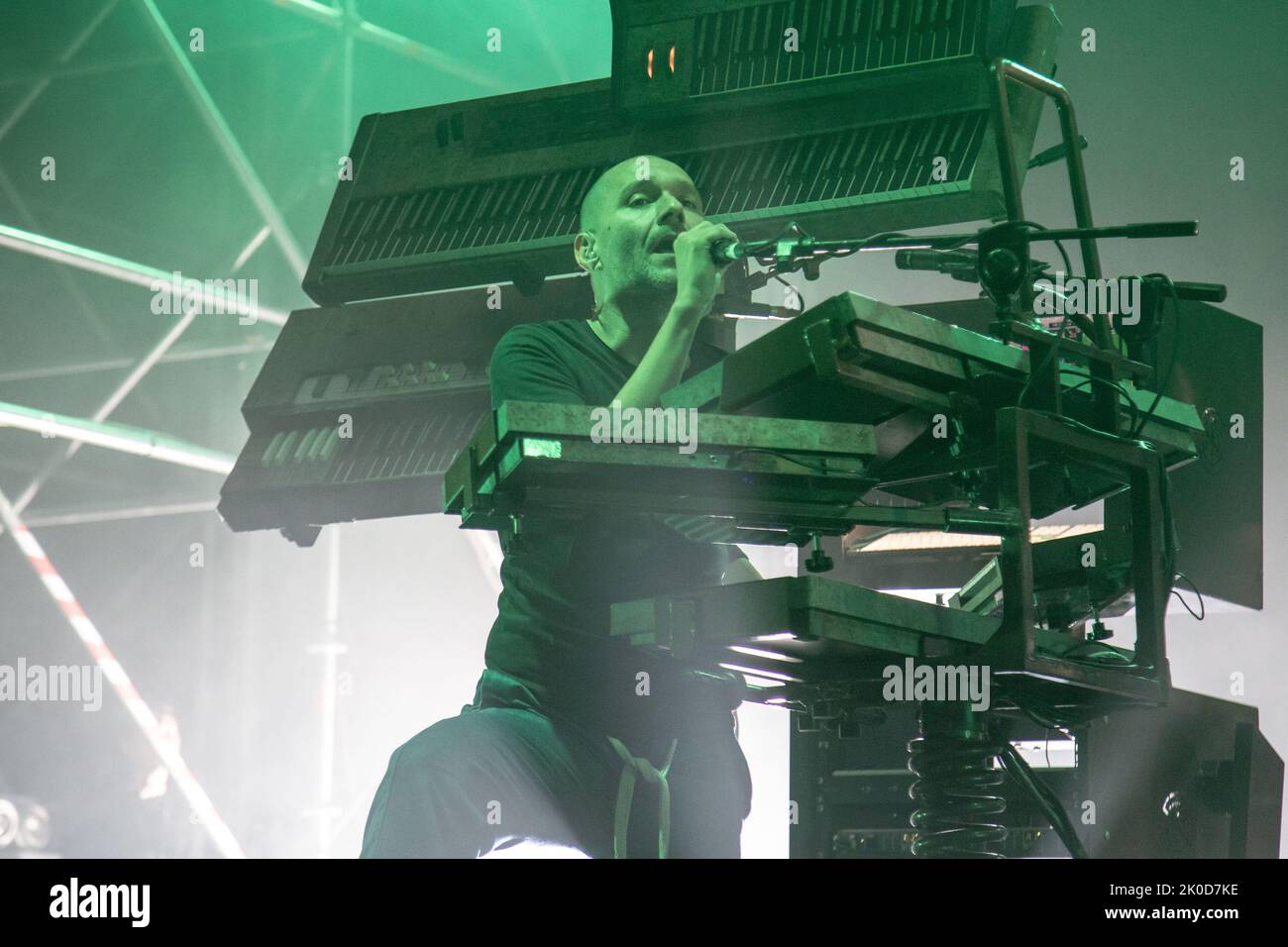 Arena sul Lago, Modena, Italy, September 10, 2022, Boosta during Subsonica - Music Concert Stock ...