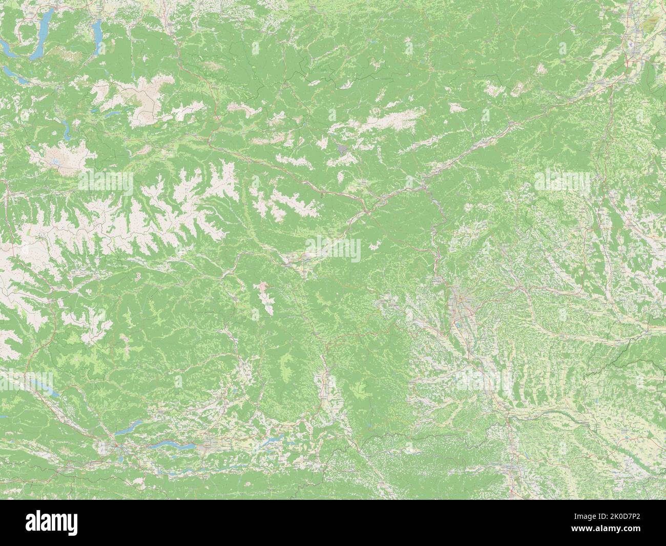 Steiermark, state of Austria. Open Street Map Stock Photo - Alamy