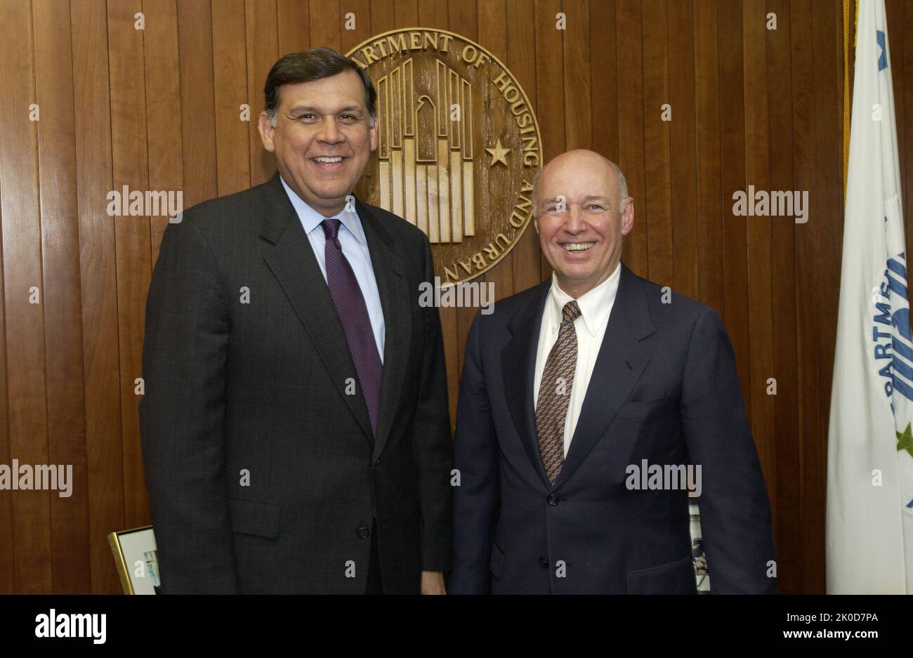 Secretary Mel Martinez with Former Congressman James R. Jones ...