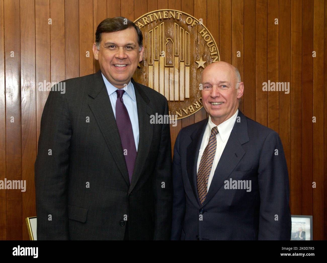 Secretary Mel Martinez with Former Congressman James R. Jones ...