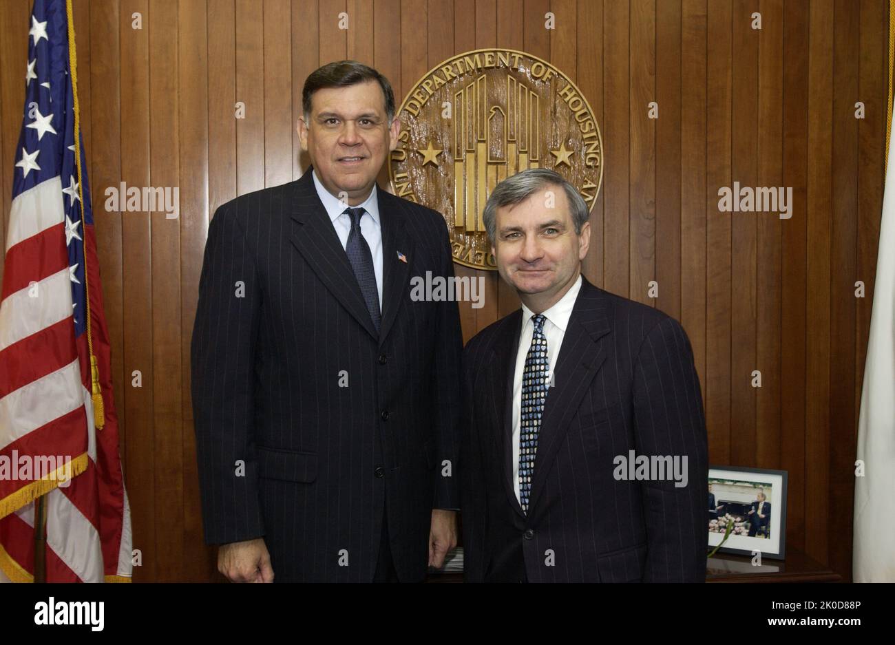 Secretary Mel Martinez with Rhode Island Senator Jack Reed. Secretary ...