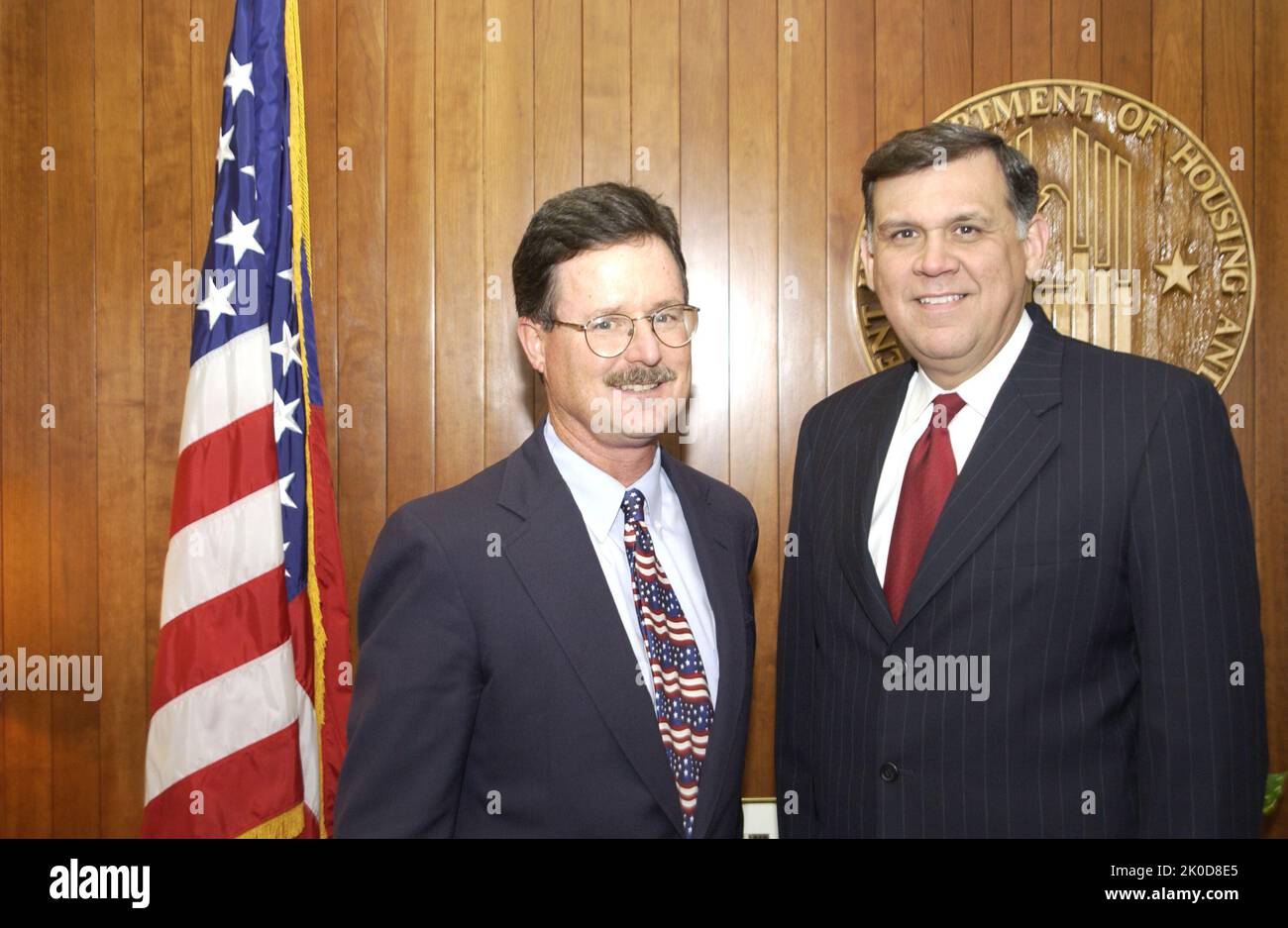 Secretary Mel Martinez with Tom Ackert. Secretary Mel Martinez with Tom ...