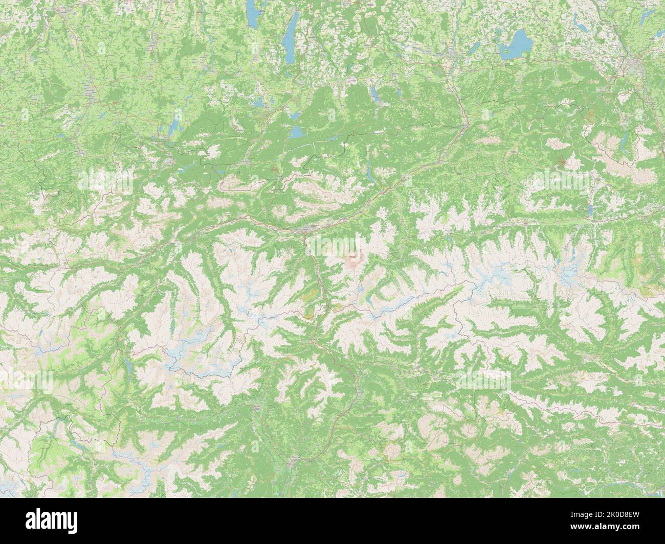 Tirol, state of Austria. Open Street Map Stock Photo - Alamy