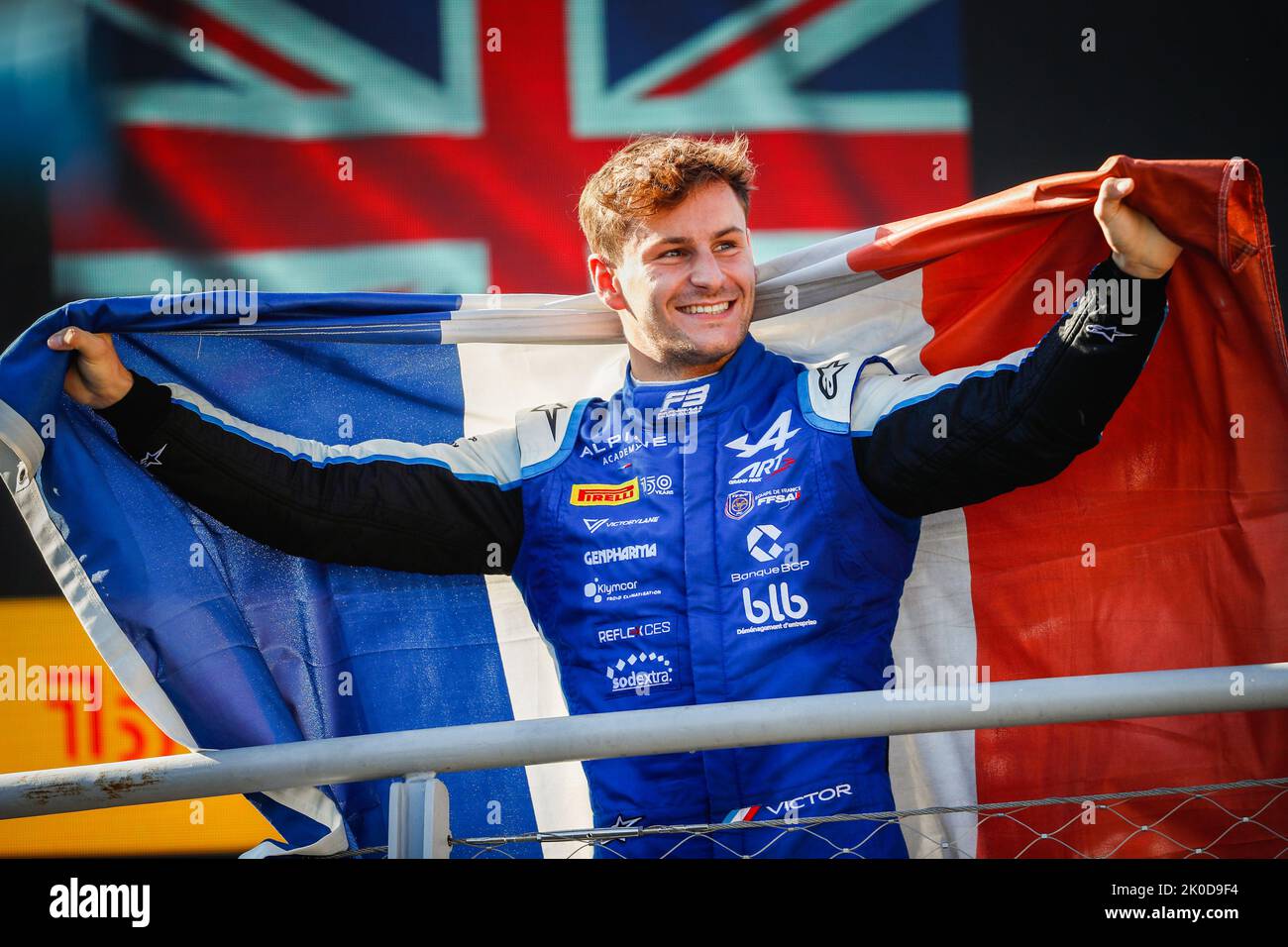 podium MARTINS Victor (fra), ART Grand Prix, Dallara F3, portrait ...