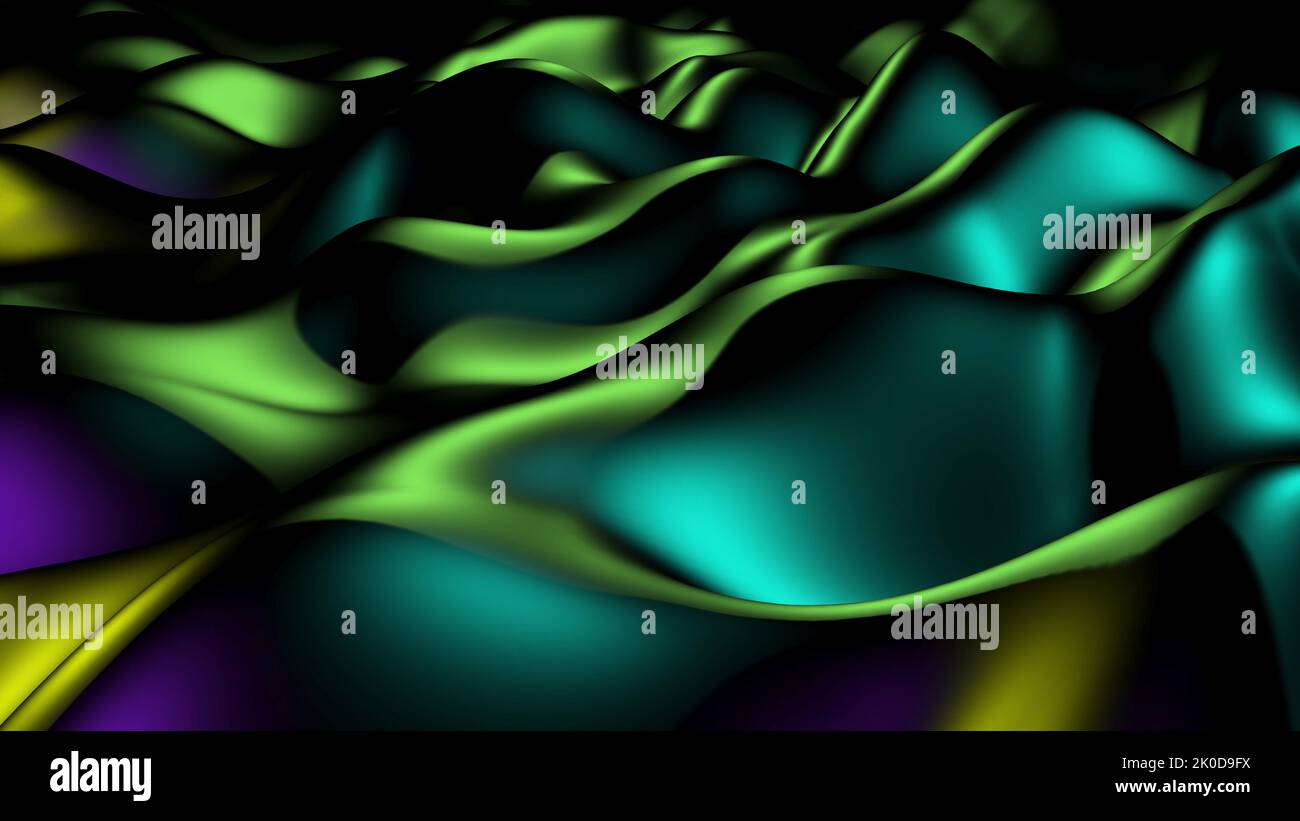 Black wave gradient liquid loop hi-res stock photography and images - Alamy