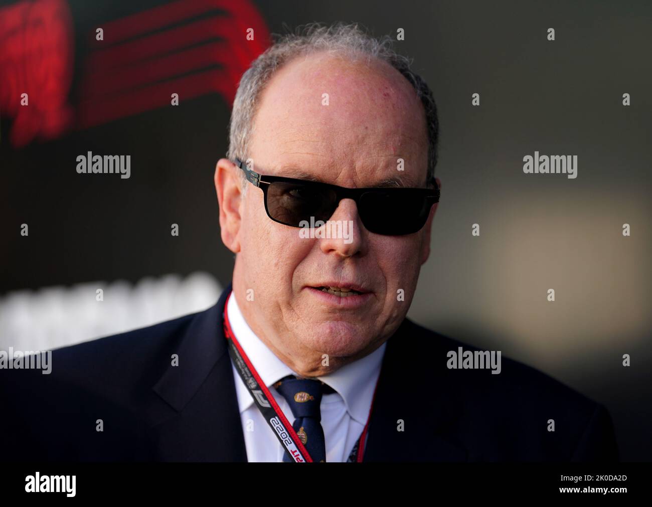 Albert II, Prince of Monaco before the Italian Grand Prix at the Monza ...