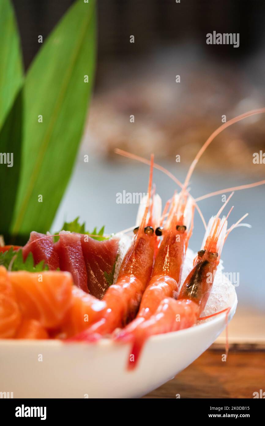 Sashimi served hi-res stock photography and images - Alamy
