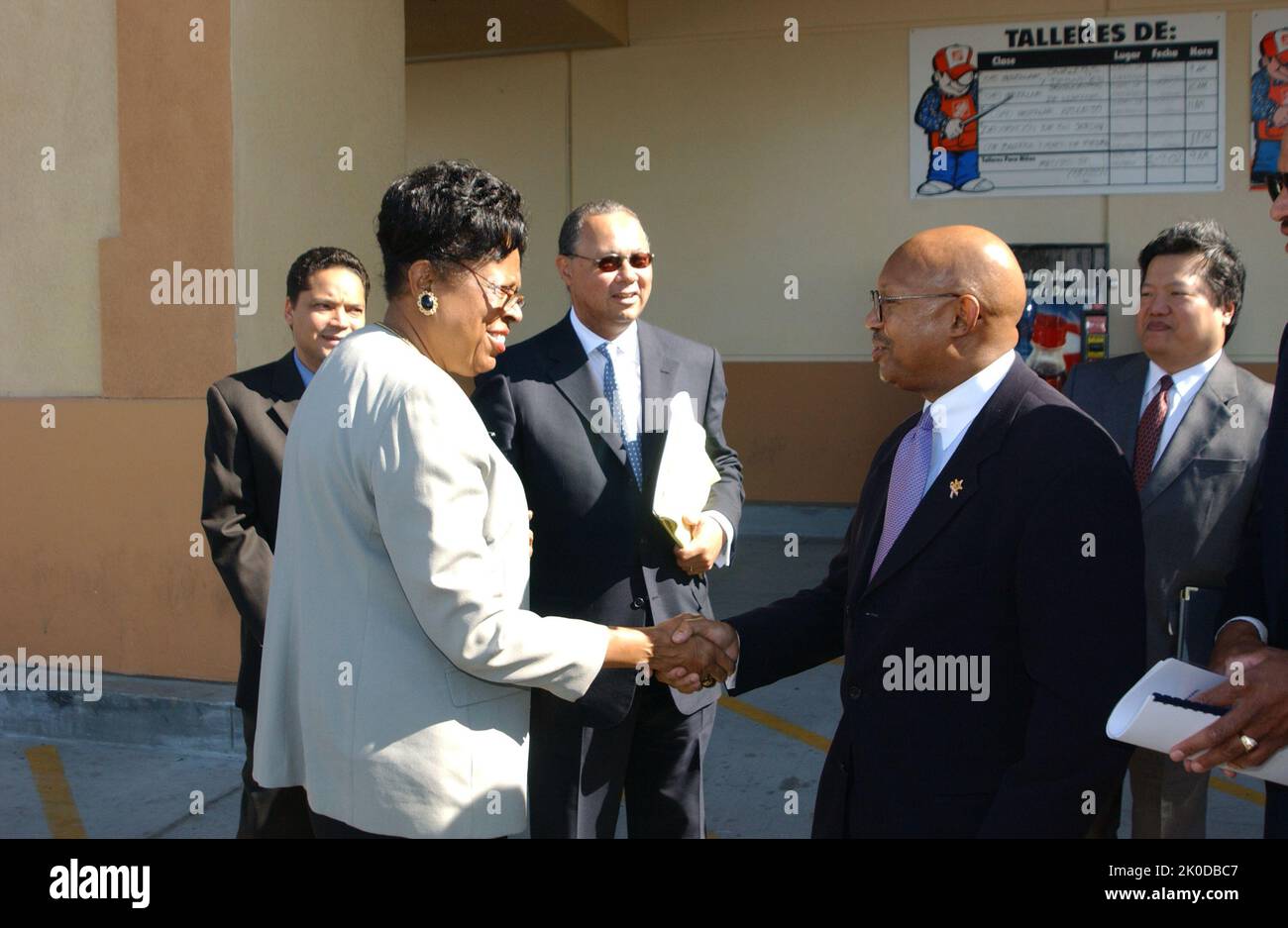 Deputy Secretary Alphonso Jackson visiting Los Angeles, California ...