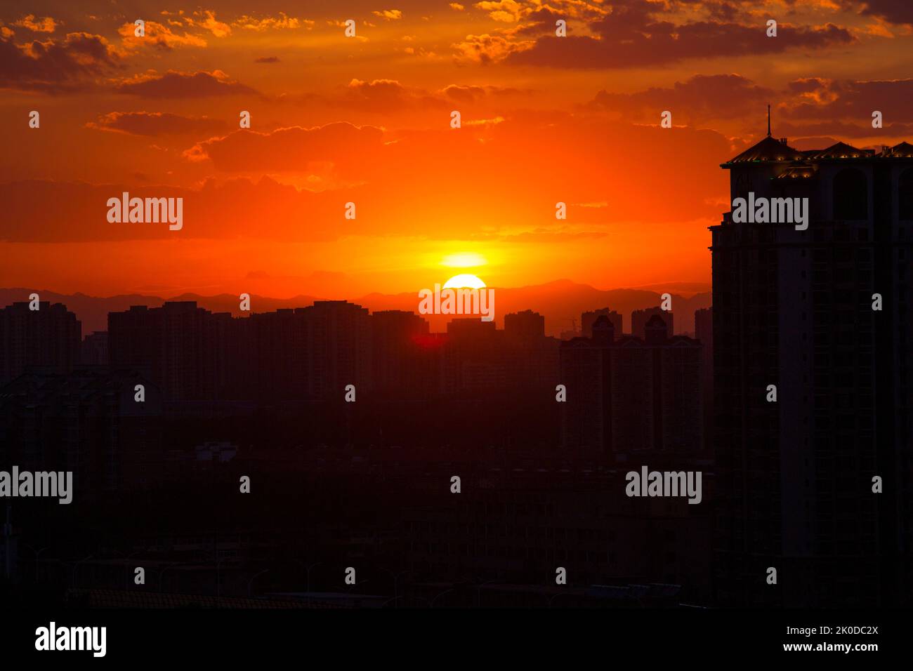 Beautiful romantic sunset shot in hi-res stock photography and images ...
