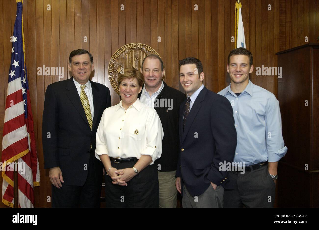 Secretary Mel Matinez with the Orzo family. Secretary Mel Matinez with ...