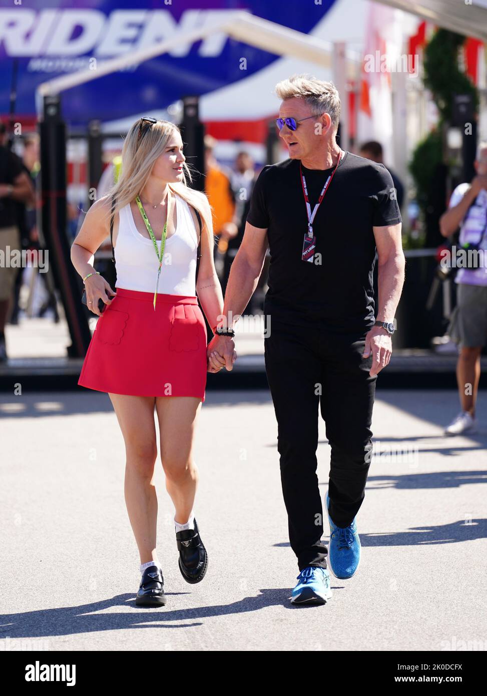 Celebrity chef Gordon Ramsey with daughter Holly Anna Ramsay arriving ...