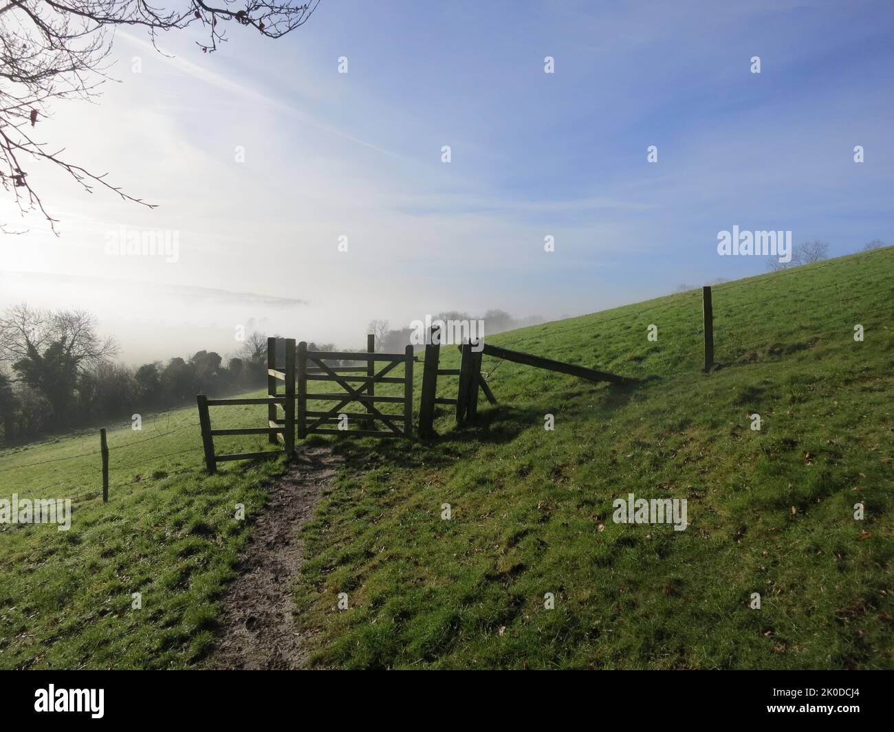 The South Downs Way National trail and park. long distance footpath ...