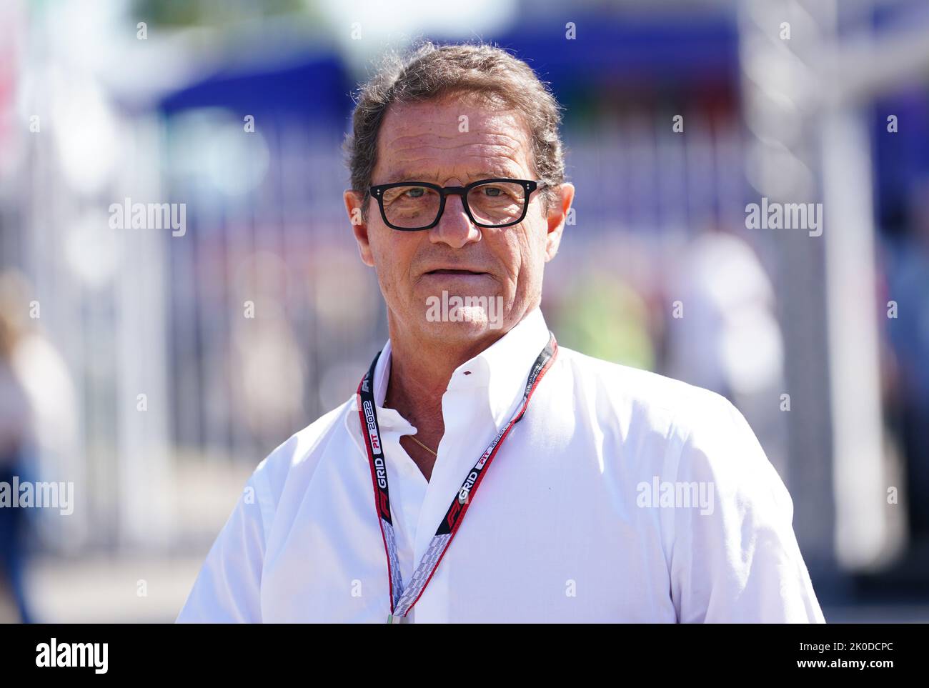Former football manager Fabio Capello arriving before the Italian Grand ...