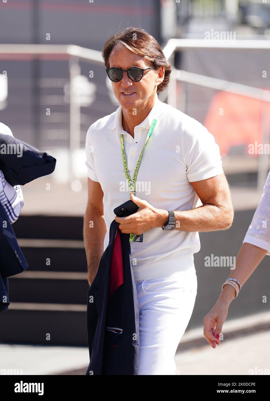 Italian national football team manager Roberto Mancini arriving before ...